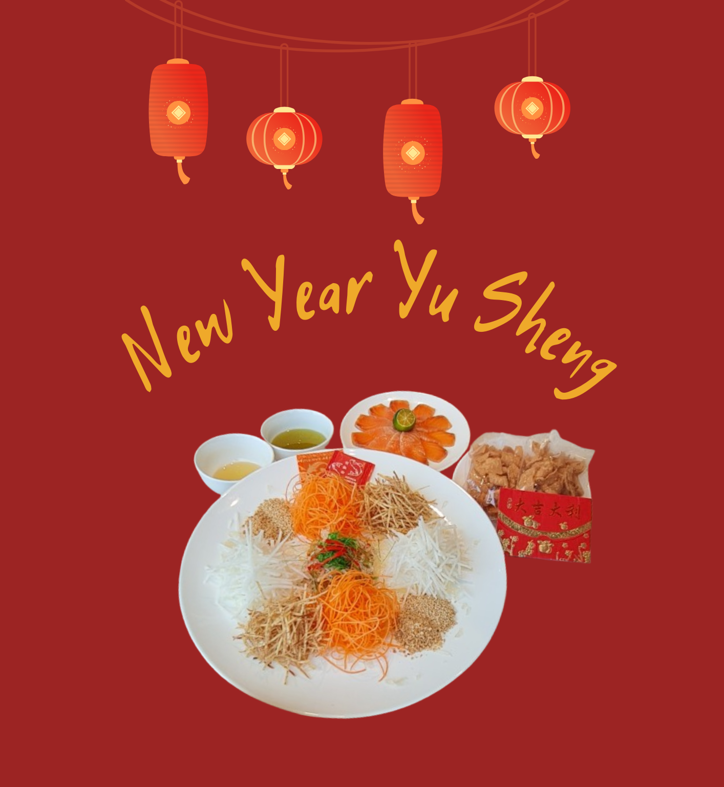 发财三文鱼生捞起 Treasure Platter Salmon Yu Sheng – So Good Bakery